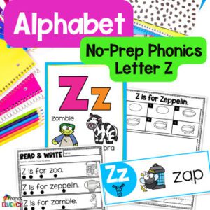 Letter of the Week - Alphabet Review Worksheets - Letter Z - Phonics to ...