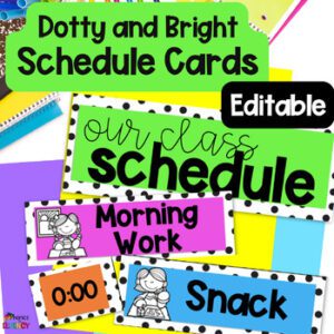 Daily Schedule Editable - Bright Decor - Clasroom Visual Schedule ...