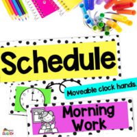 Daily Schedule Editable - Bright Decor - Clasroom Visual Schedule ...