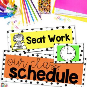 Daily Schedule Editable - Bright Decor - Clasroom Visual Schedule ...