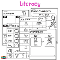 Spring Math and Literacy Packet No Prep - April Activities - Spring ...
