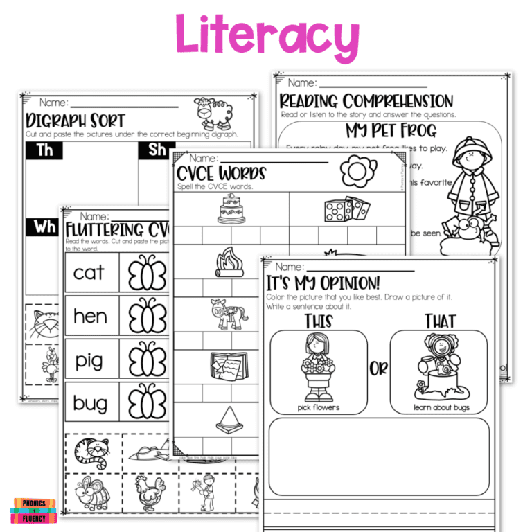 Spring Math and Literacy Packet No Prep - April Activities - Spring ...