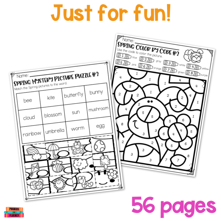 Spring Math and Literacy Packet No Prep - April Activities - Spring ...
