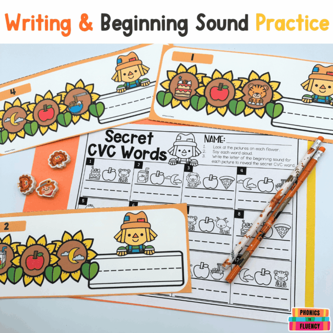 Thanksgiving CVC CVC Games CVC Picture Cards Kindergarten Thanksgiving ...