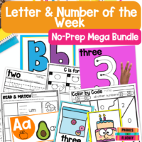 Number of the Day Worksheets Letter of the Day Activities - Phonics to ...