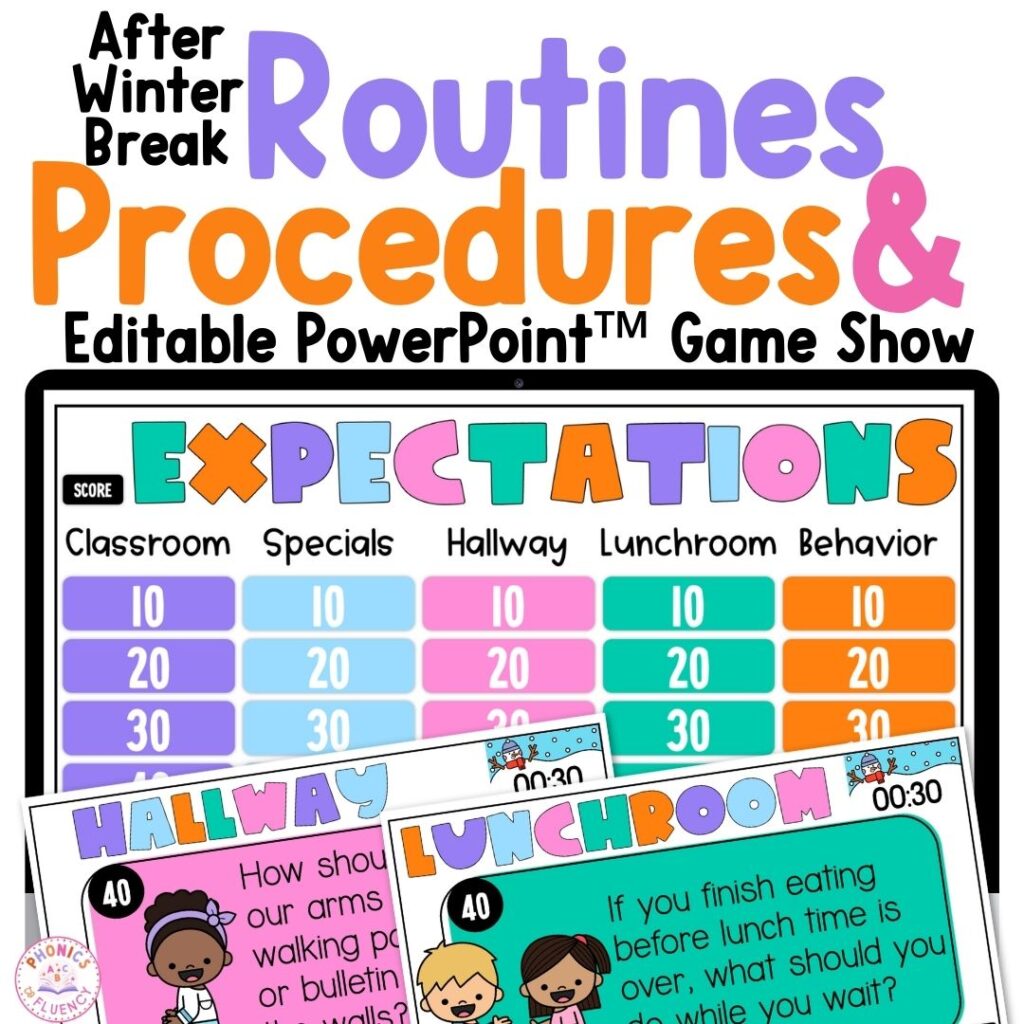 After Winter Break Routines Rules Expectations PowerPoint Game Show ...